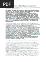 Kheshig: Genghis Khan's Elite Guards | PDF | Mongol Peoples | Mongols