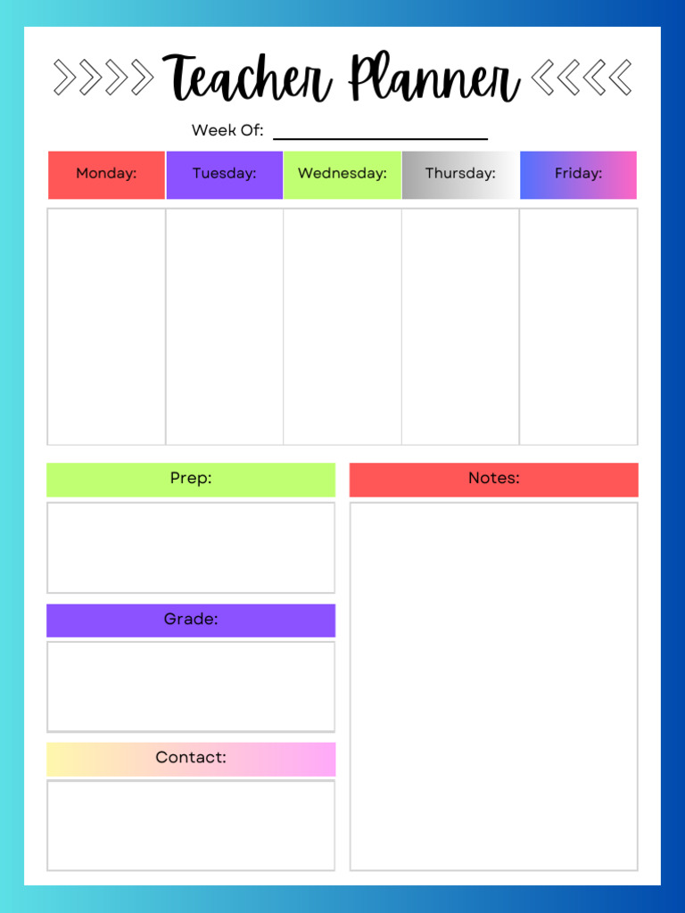 Teacher Planner | PDF