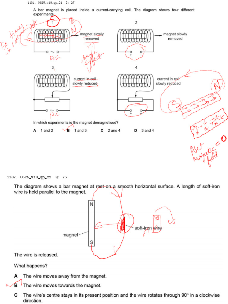 IGCSE Physics Worksheet Explanation | PDF