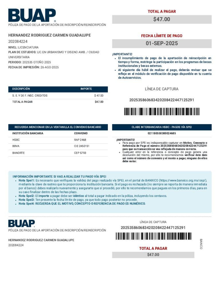 Autoservicios BUAP | PDF | Servicios financieros | Bancario