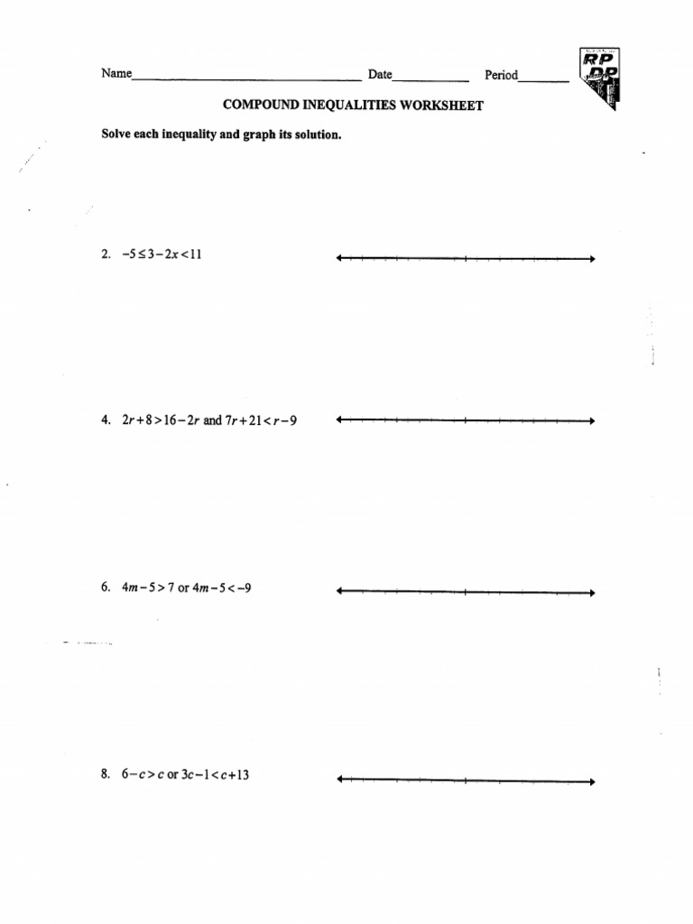 Inequalities Word Problems 2 (W-ANS) | PDF