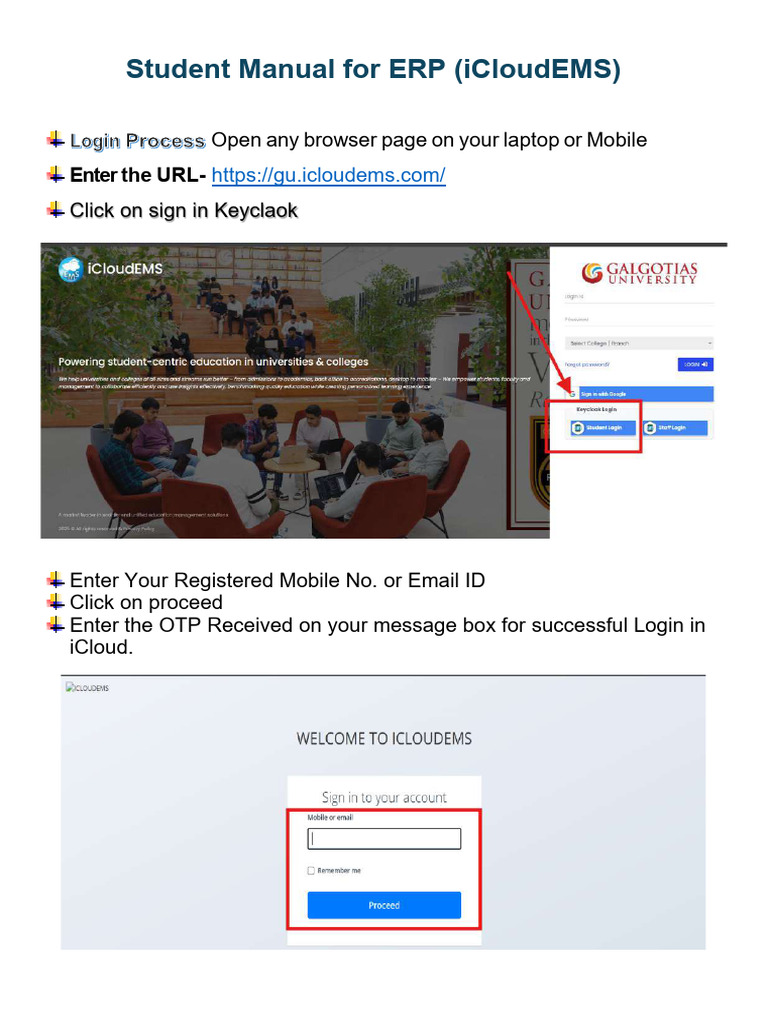 Student ERP Manual Compressed | PDF