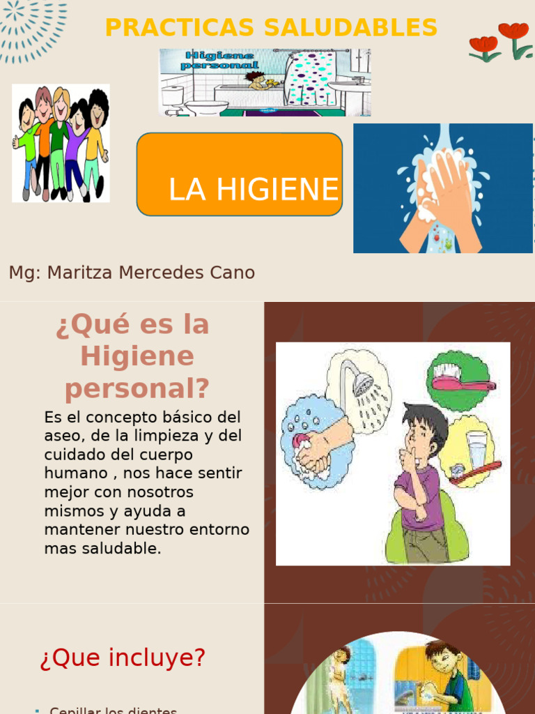 Prácticas de Higiene Personal Esencial | PDF | Higiene | Especialidades ...