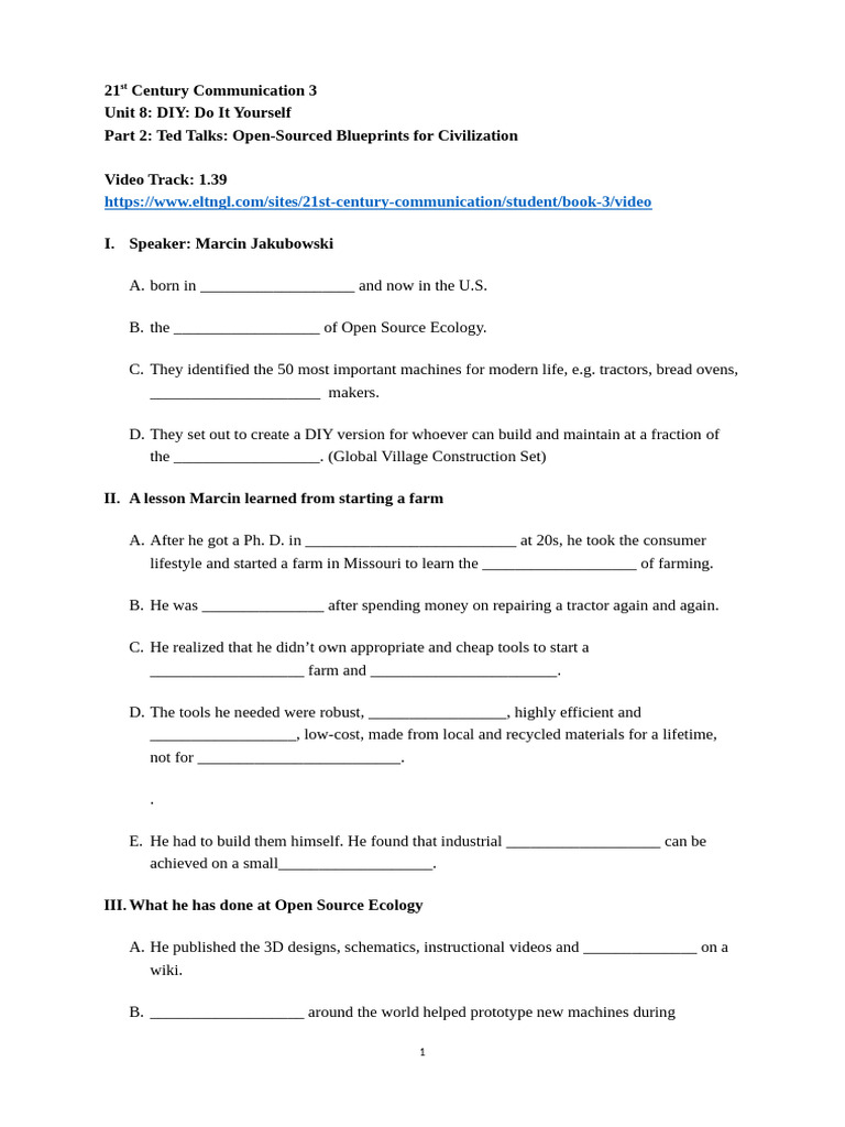 Unit 8 Part 2 Worksheet | PDF