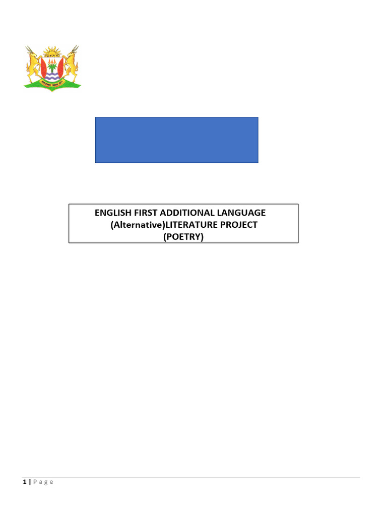 Grade 8 Poetry Project Guidelines | PDF | Poetry | Public Speaking