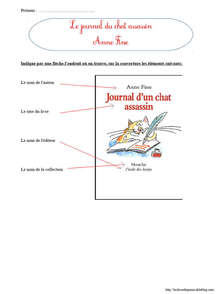 Questionnaire sur "Le Journal d'un Chat" | PDF