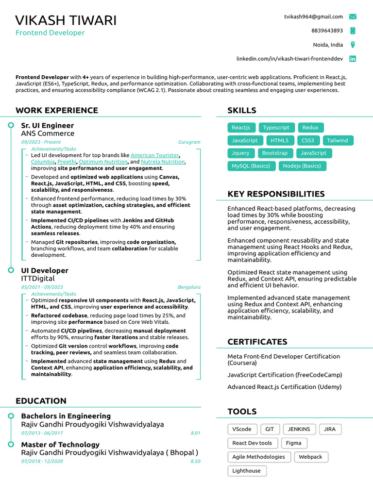 Vikash Tiwari Frontenddev | PDF | Software Engineering | Software Development