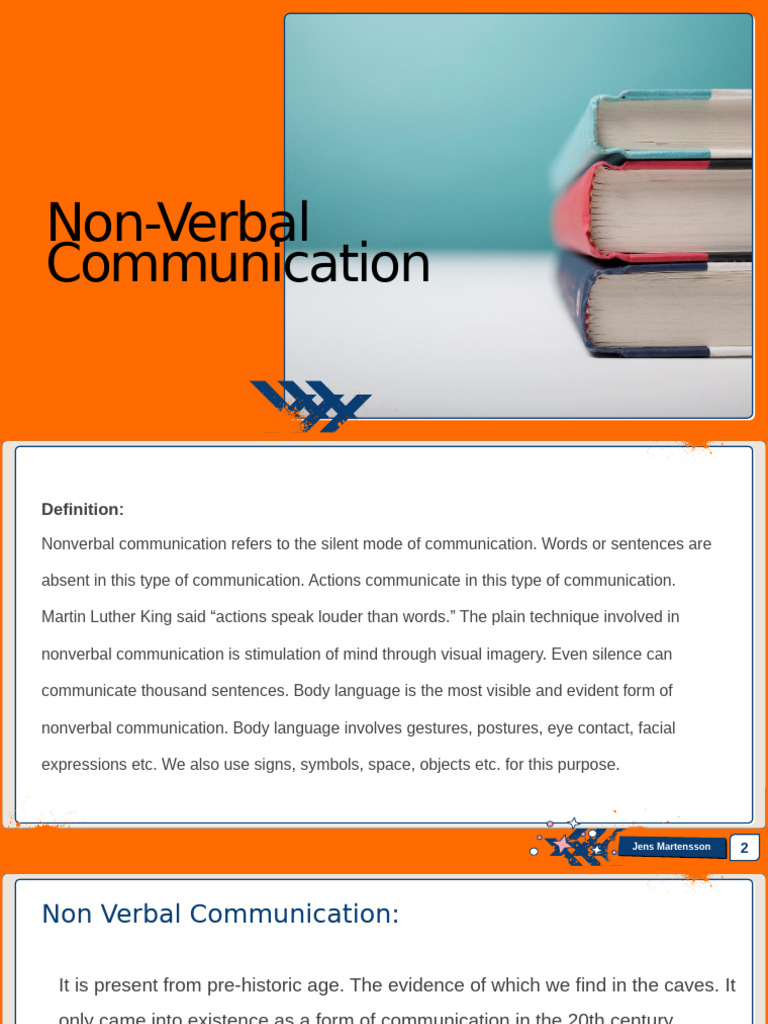 Understanding Non-Verbal Communication | PDF | Nonverbal Communication ...