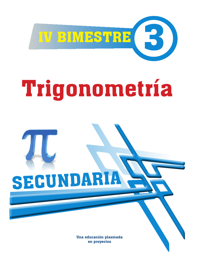 3ro Docente Trigo Praxis Sec IV Bimestre Muestra | PDF | Funciones trigonométricas | Trigonometría
