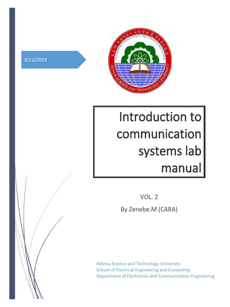 Introduction To Communication System I - March - 2023 - v2 | PDF ...