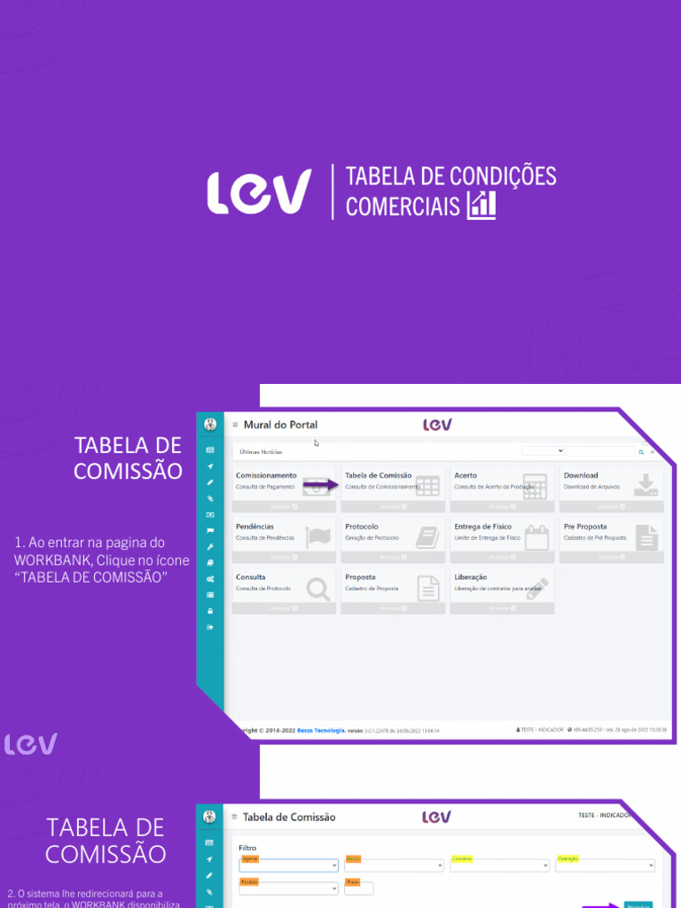 Tabela de Comissões do Workbank | PDF | Informática