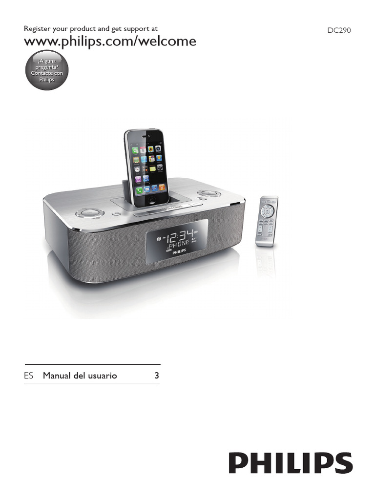 Manual Reloj Philips DC290_37 | PDF | Yo telefono | Yo pod