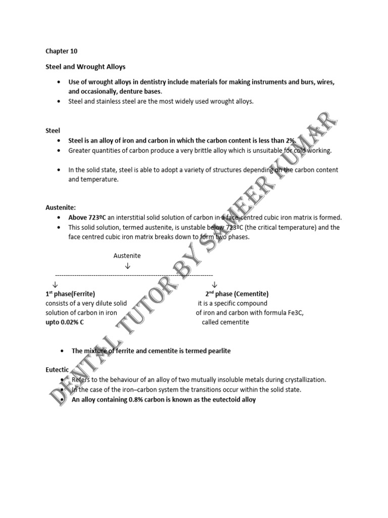Steel and Wrought Alloys 2 | PDF | Stainless Steel | Steel
