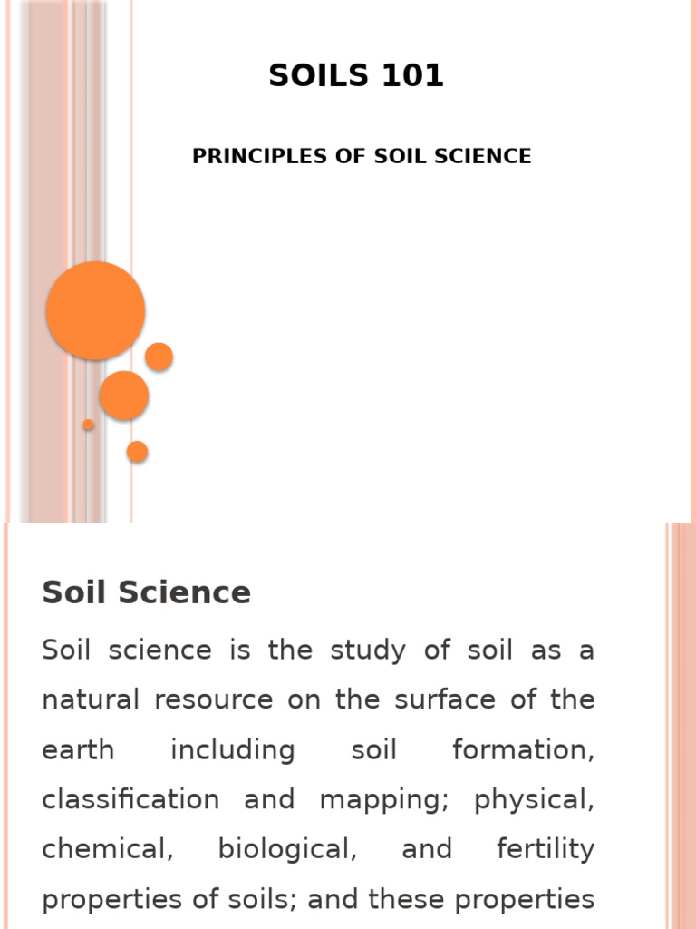 Principles of Soil Science Overview | PDF | Soil | Organic Matter