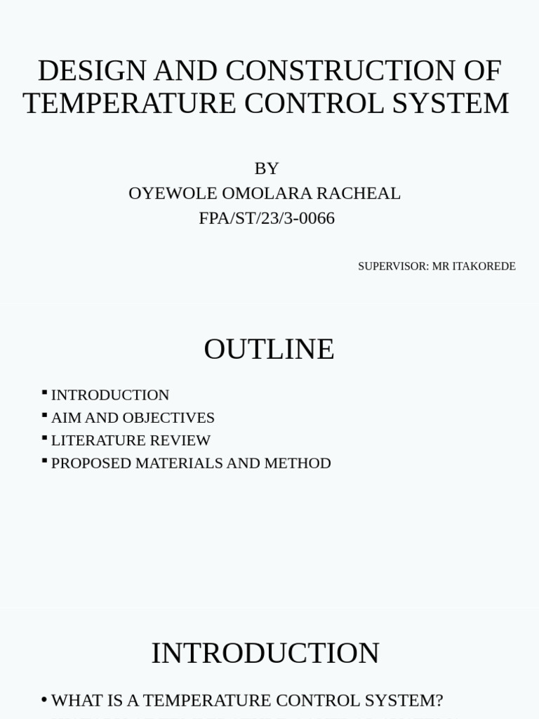 Temperature Control System Design Guide | PDF | Arduino | Electrical ...