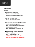 Afrikaans Grade 7 Ontkenning Vorm | PDF