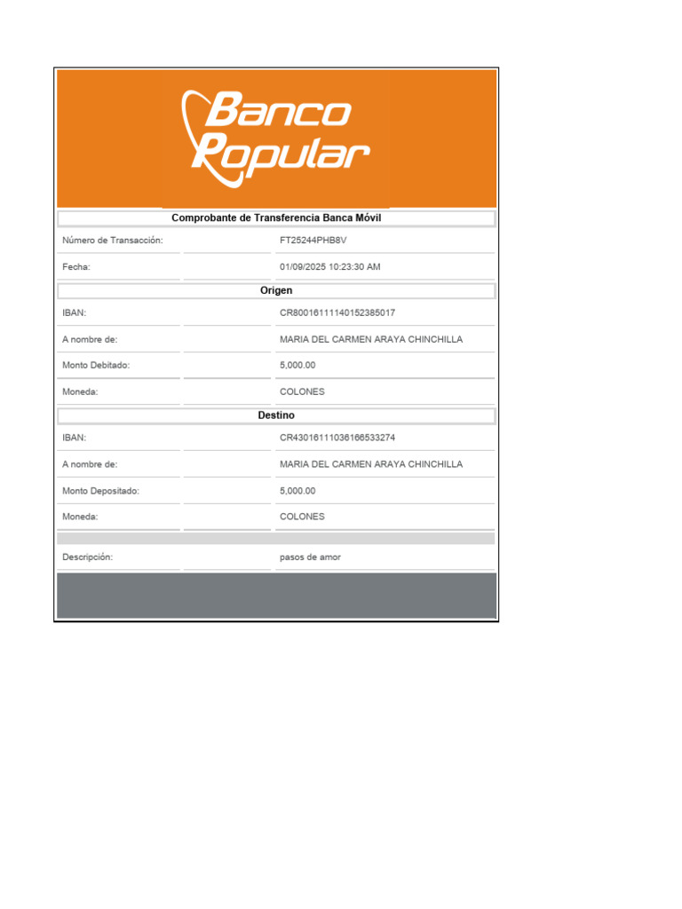 Banca Móvil Bpdc Comprobante De Transacción Pdf