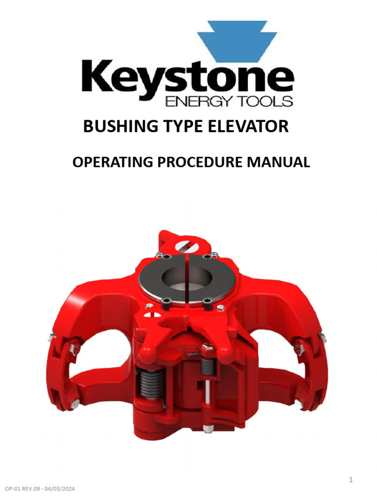 Keystone Energy Tools Bushing Type Procedure Manual Rev.09 | PDF ...
