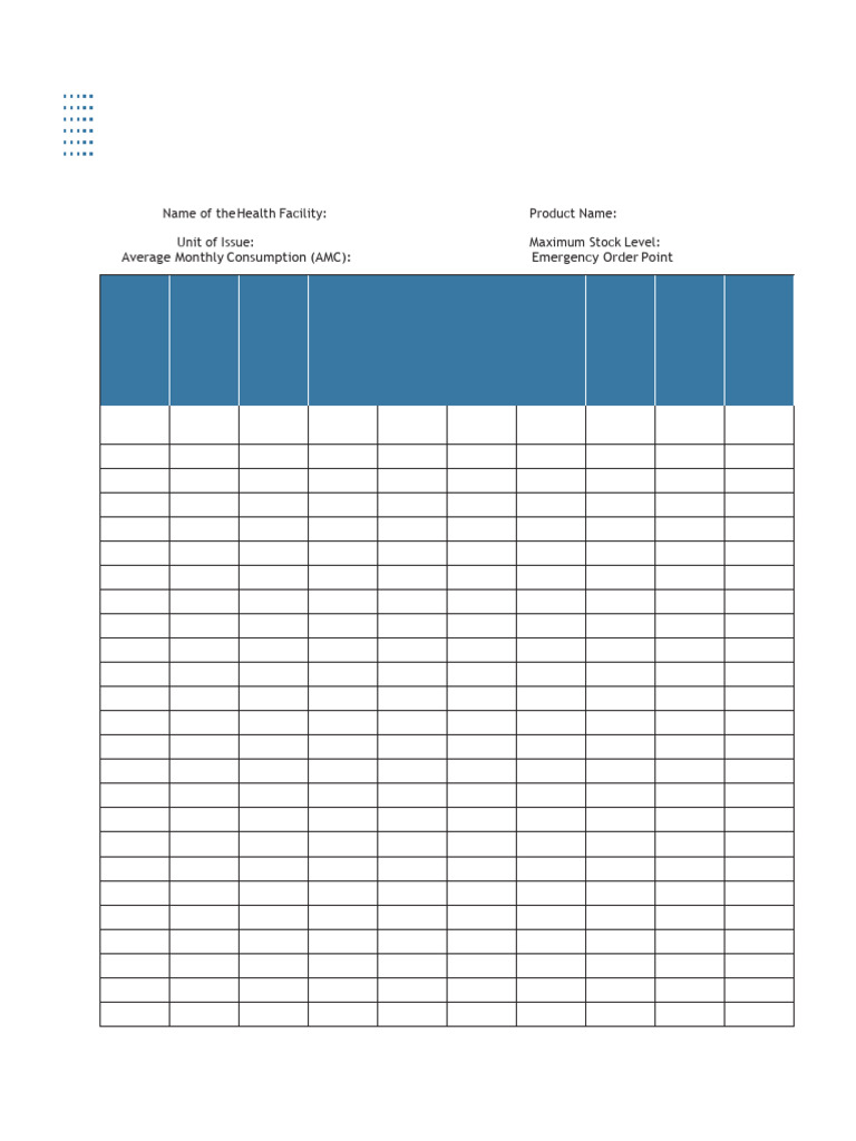 Bin Card for RUTF Inventory Management | PDF