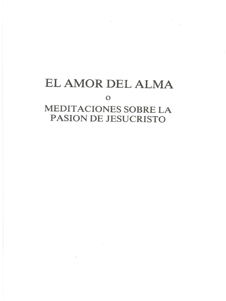 El Amor Del Alma | PDF