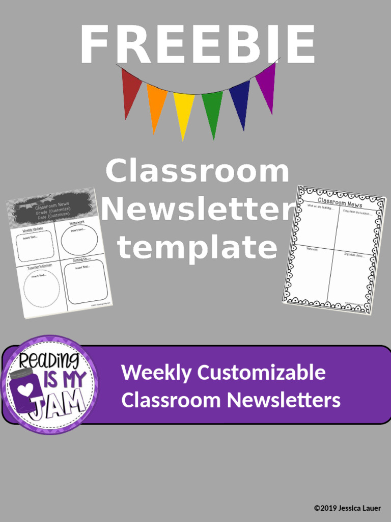 Free Customizable Classroom Newsletter | PDF