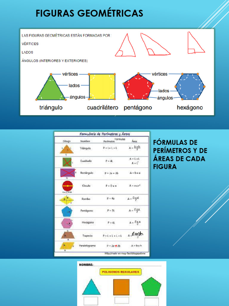 Figuras Geométricas: Fórmulas y Ejemplos | PDF