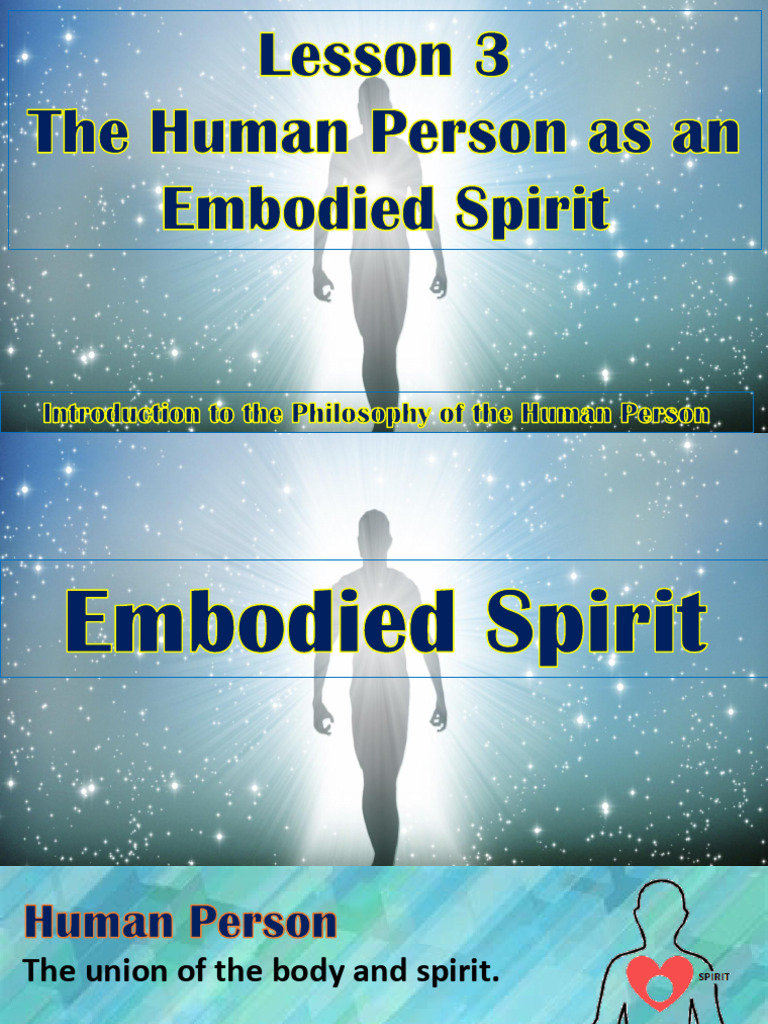 11 IPHP Lesson 3 Embodied Spirit | PDF
