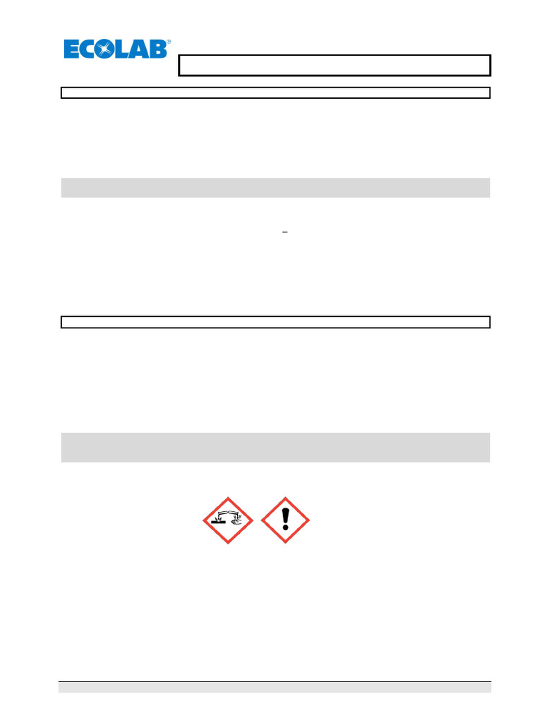 Fispq Ghs - Care Strip Low Odor - Ecolab (Atualizado) | PDF ...