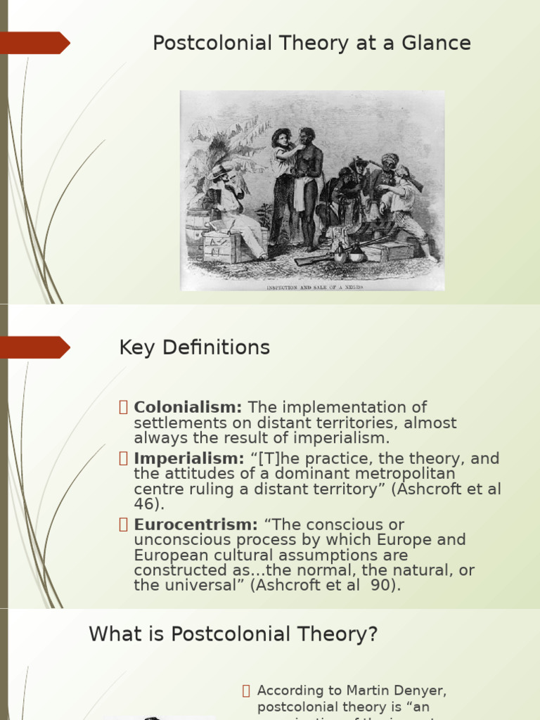 Understanding Postcolonial Theory | PDF | Postcolonialism | Social ...