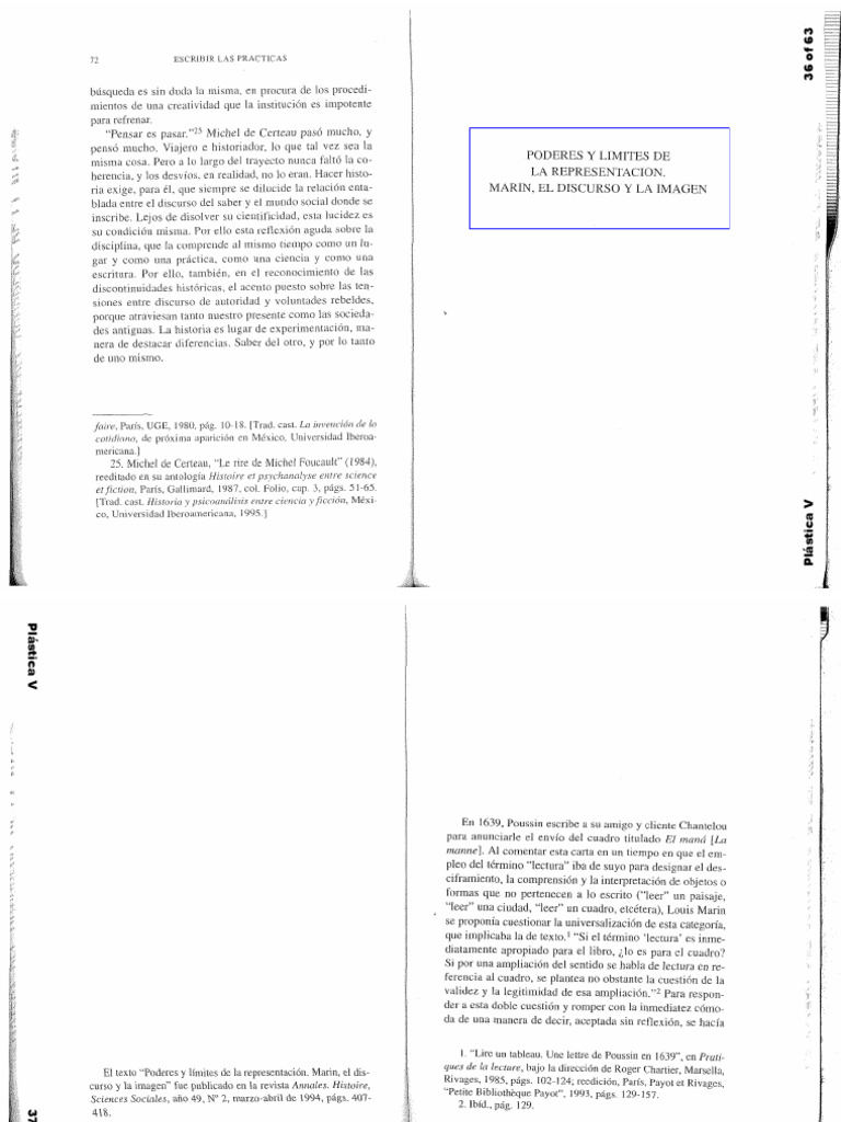 CHARTIER - Escribir Las Prácticas-Selección OCR | PDF | Proposición