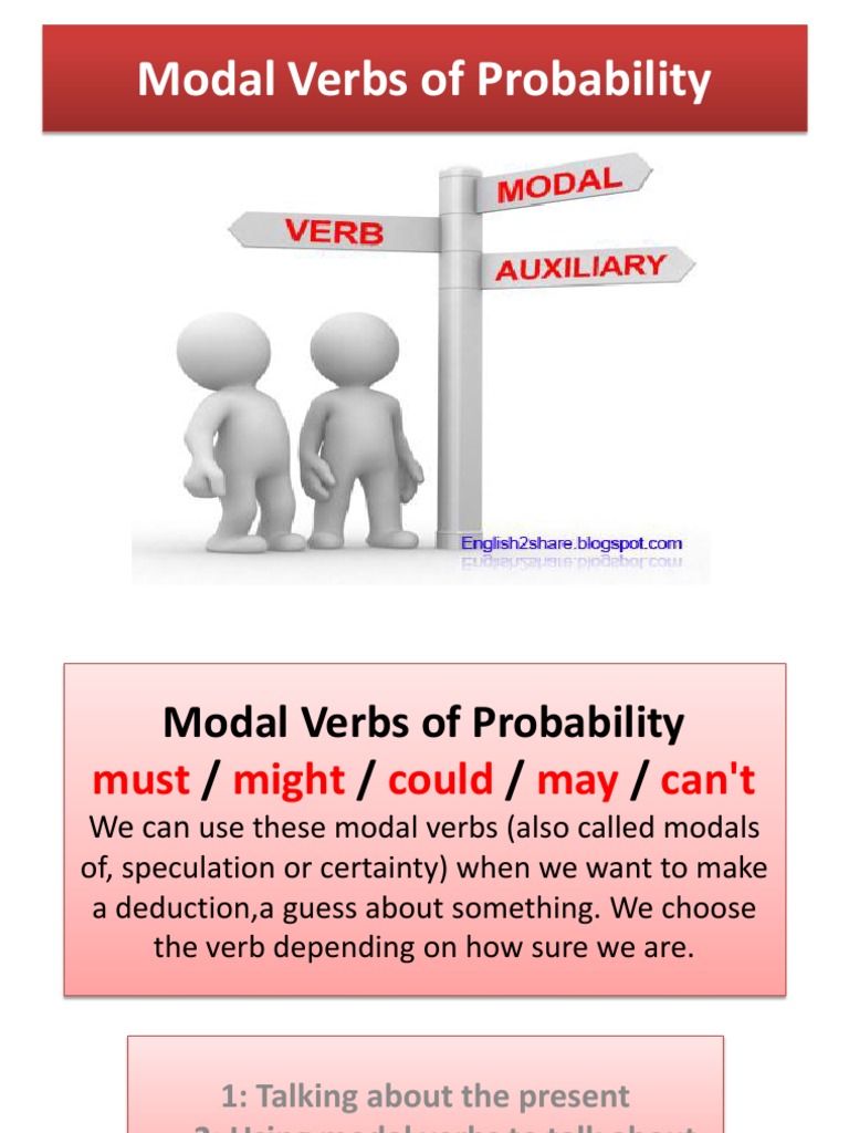 NOW THINK Modal Verbs of Probability | PDF | Verb | Language Mechanics