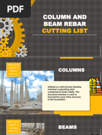 Column Rebar: Cutting List | PDF | Column | Structural Engineering