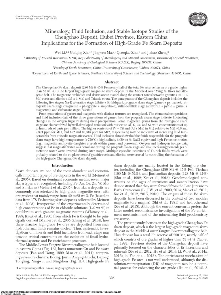 Skarn Deposits | PDF | Rock (Geology) | Ore