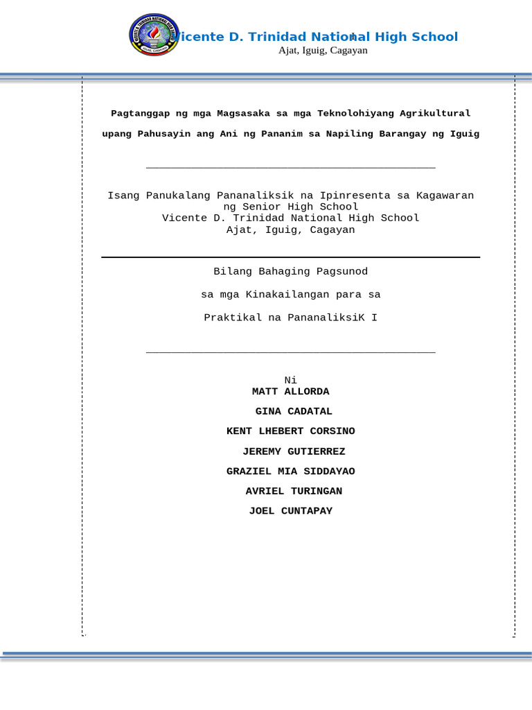 Tagalog Research | PDF