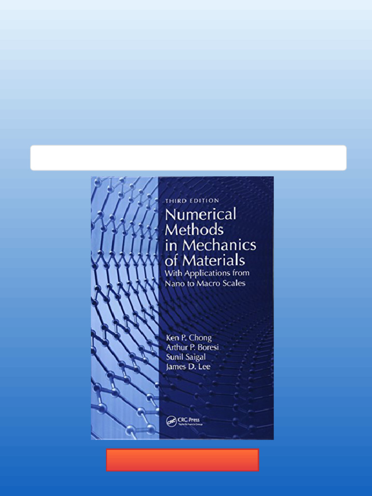 Numerical Methods in Mechanics of Materials, 3rd Ed: With Applications ...