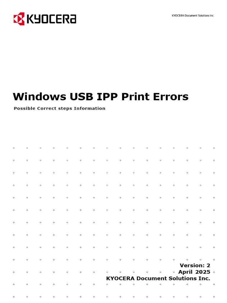 Windows USB Printing Error Fixes | PDF | Microsoft Windows | Usb