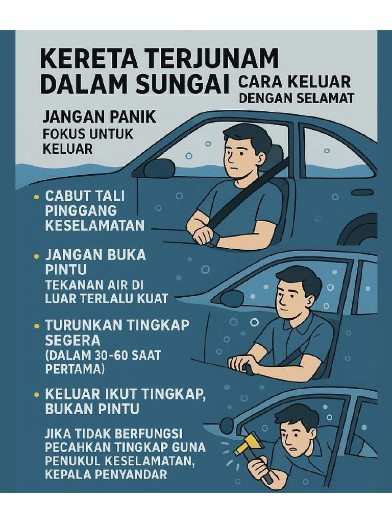 Kereta Terjunam Dalam Sungai | PDF