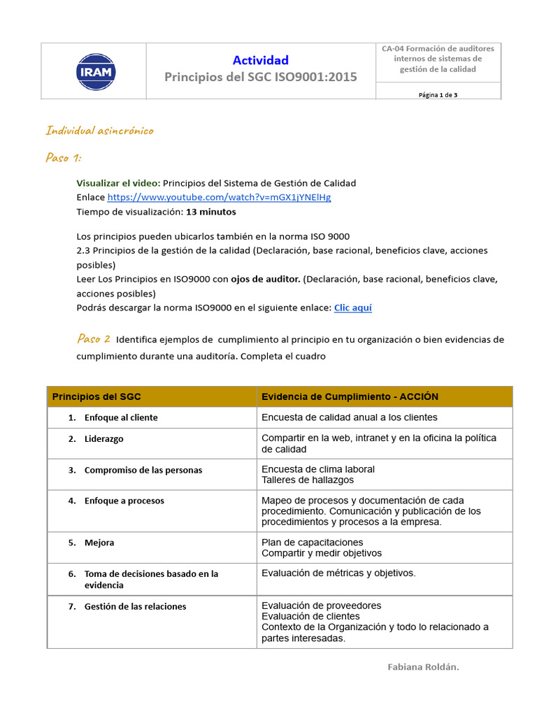 Principios del SGC ISO 9001:2015 | PDF | Gestión de la calidad | Business