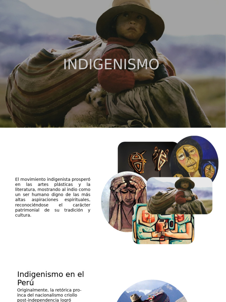 Indigenismo en Perú: Cultura y Literatura | PDF | Educación en artes ...