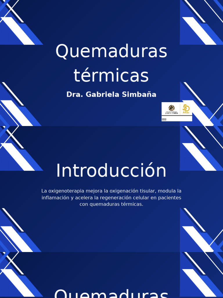 Quemaduras Termicas Exp | PDF | Quemar | Inflamación