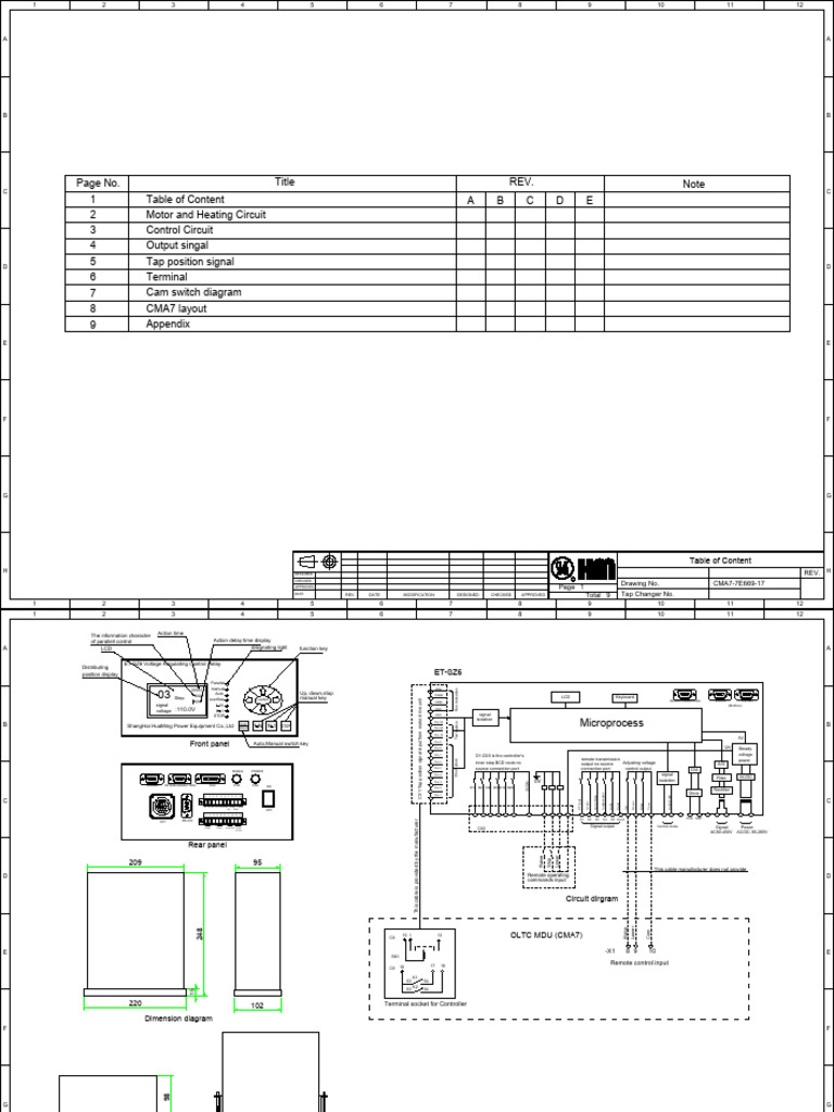 6.OLTC Drawing - Rev.02 | PDF | Transformer | Electromagnetism