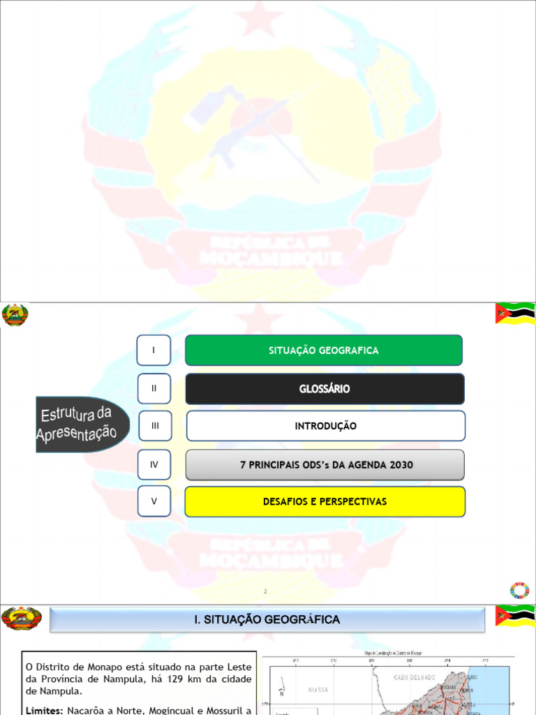 Indicadores ODS no Distrito de Monapo | PDF | Agricultura