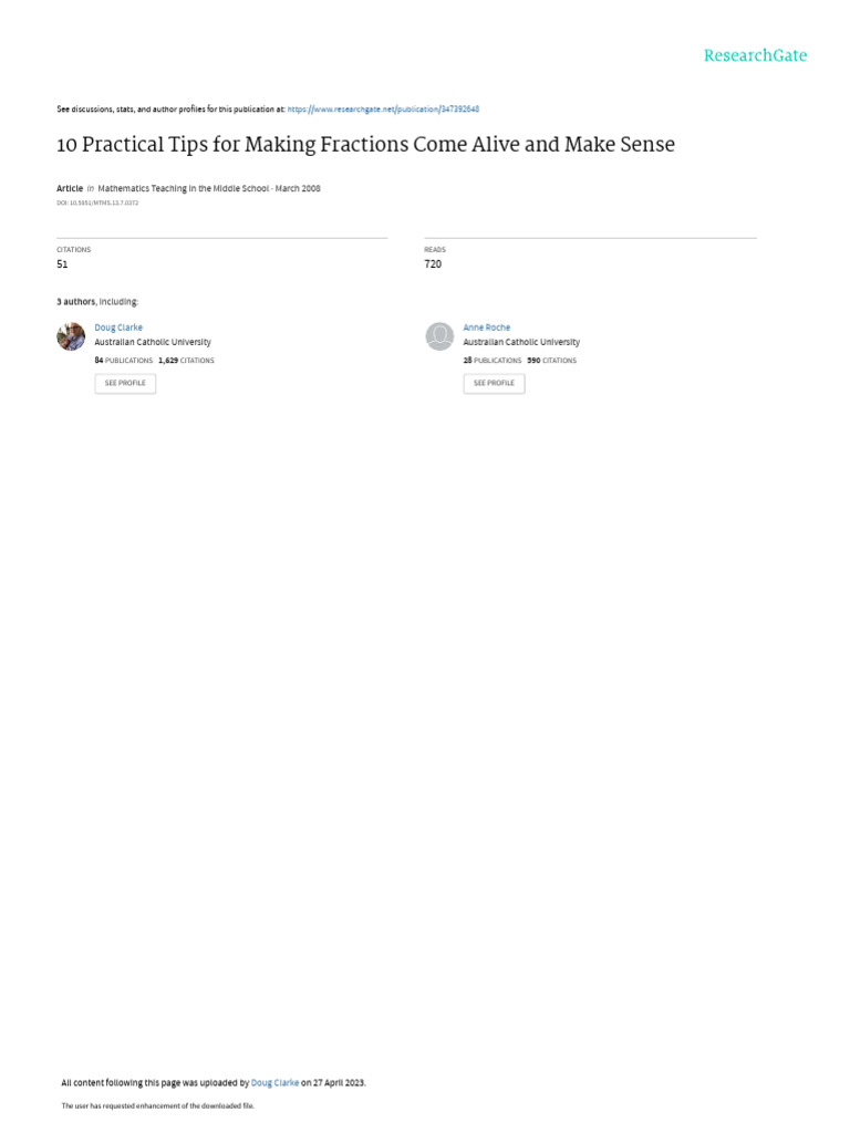 Tentipstomakefractionscomealive Alin | PDF | Odds | Ratio