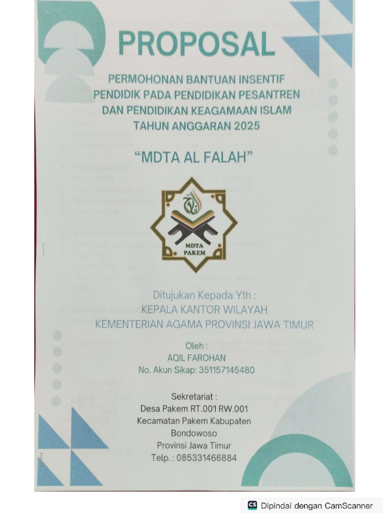 Aqil Proposalpdf | PDF