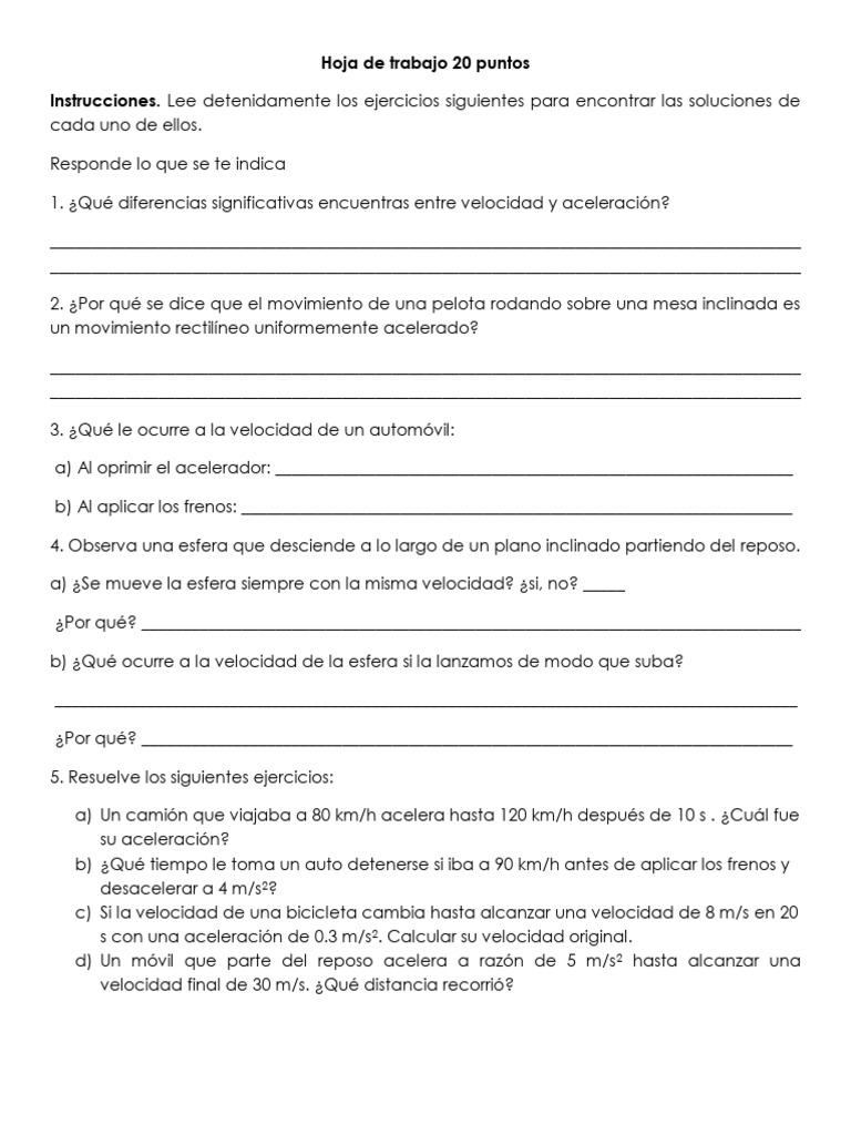 HT BACH Fifu | PDF | Velocidad | Aceleración