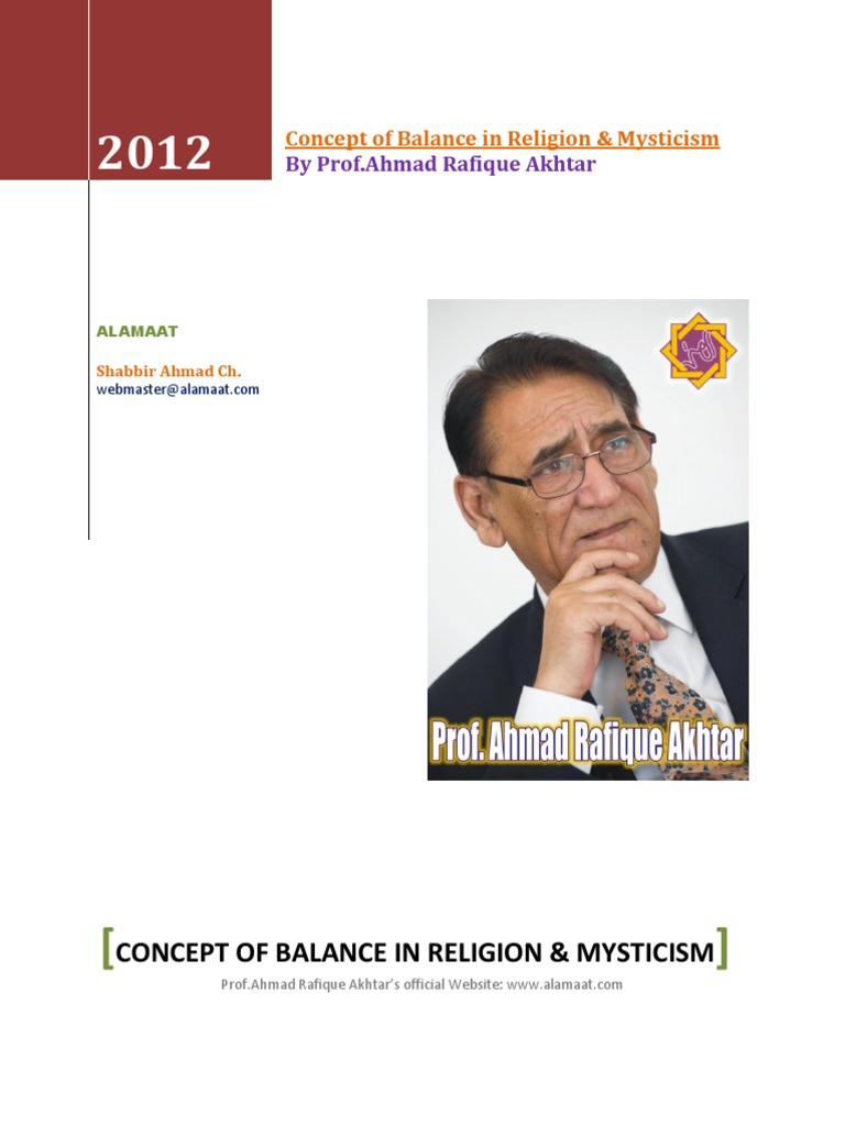 Concept of Balance in Religion & Mysticism | Download Free PDF | New ...