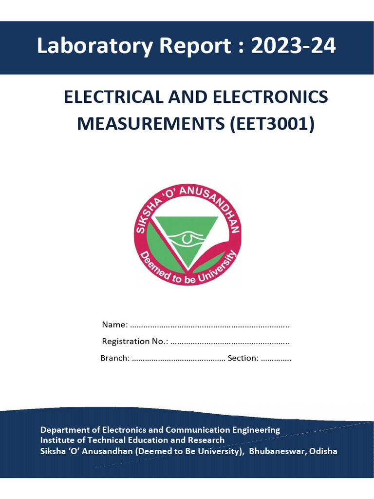 Report Front Page (EEM) | PDF