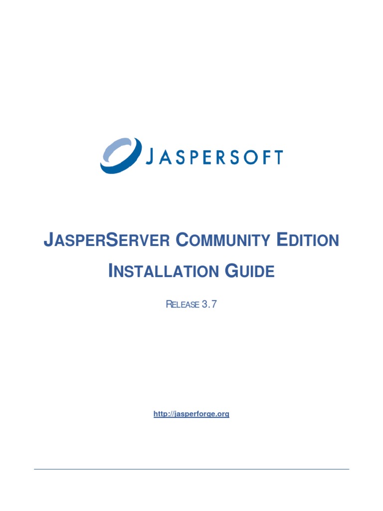 Jasper Server CE Install Guide | PDF