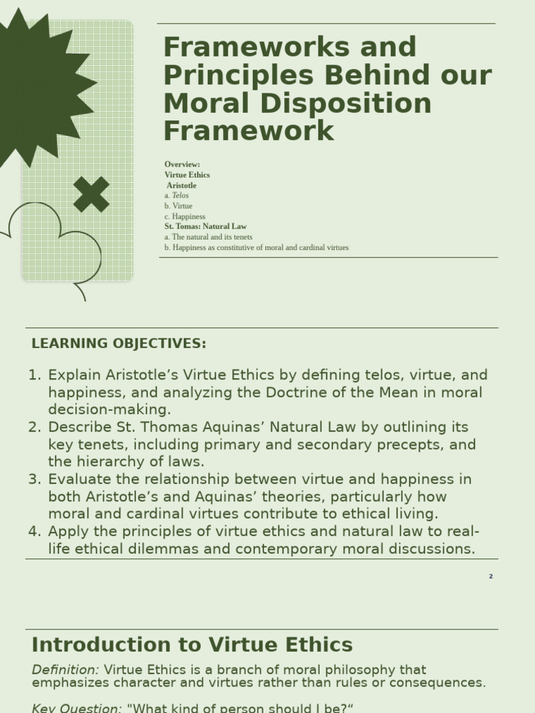 Moral Disposition: Virtue and Natural Law | PDF | Virtue Ethics ...
