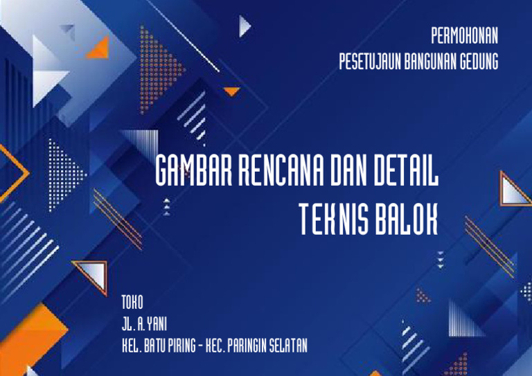 Cover Gambar Rencana Dan Detail Teknis Balok | PDF